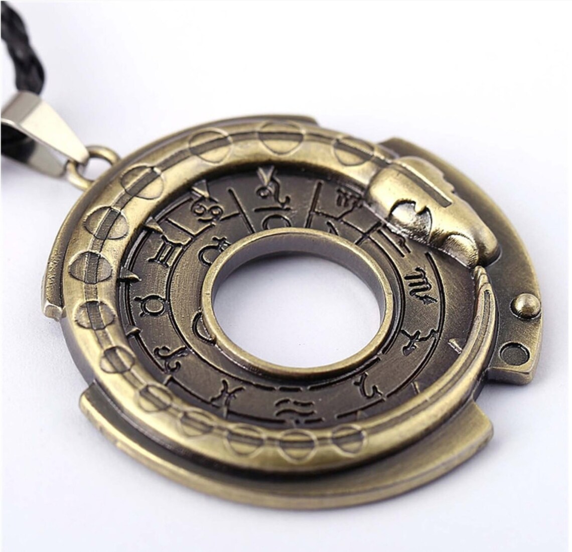 Leather Men Necklaces Amulet Pendant/genuine Trendy Leather - Etsy