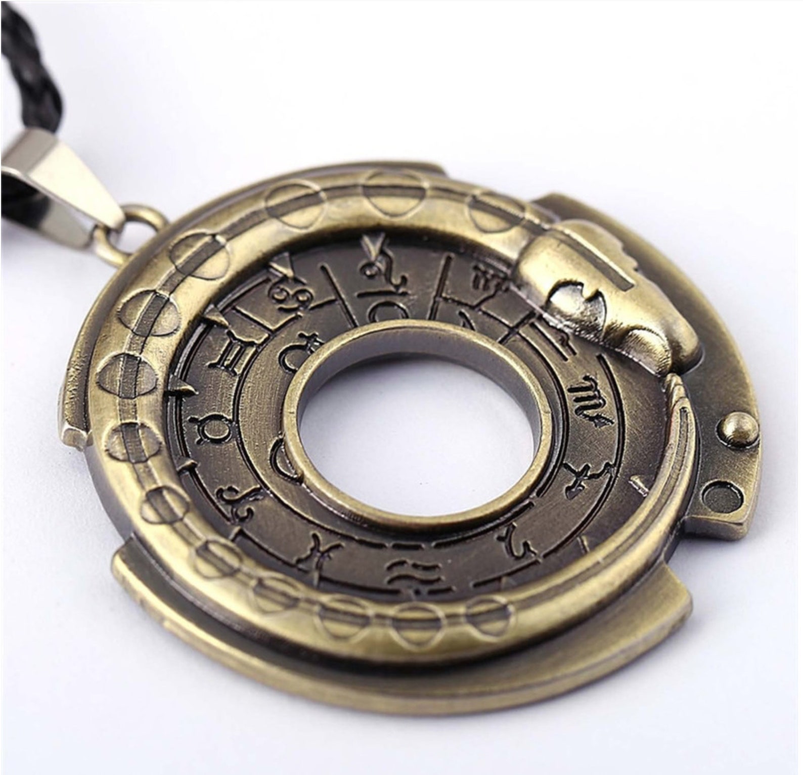 Leather Men Necklaces Amulet Pendant/genuine Trendy Leather - Etsy