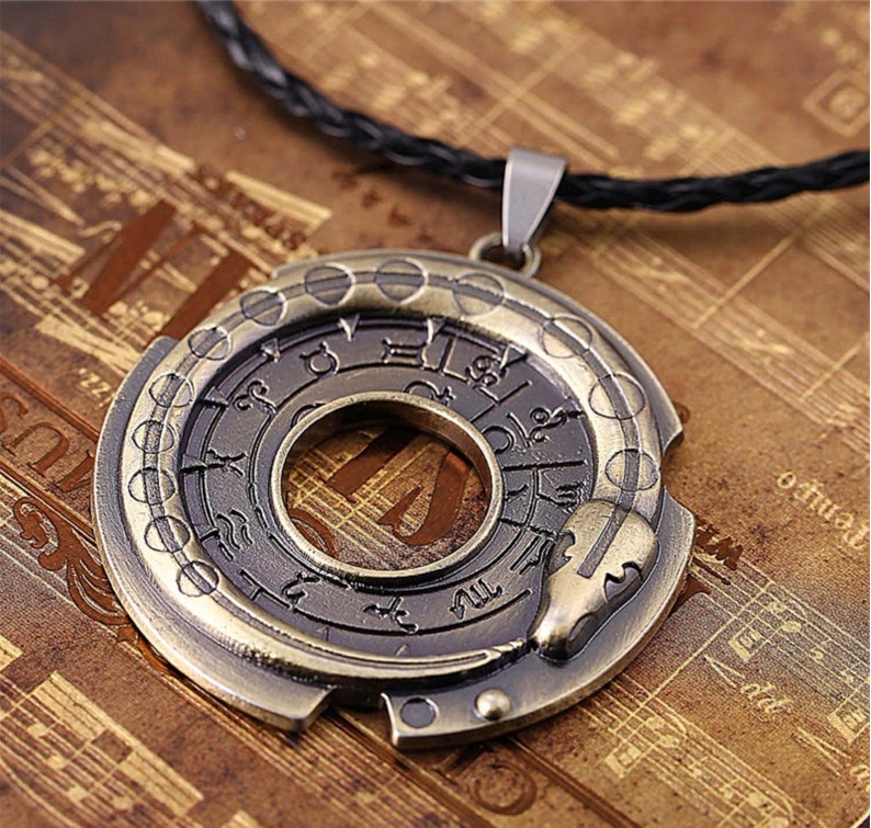 Leather Men Necklaces Amulet Pendant/genuine Trendy Leather Steampunk ...