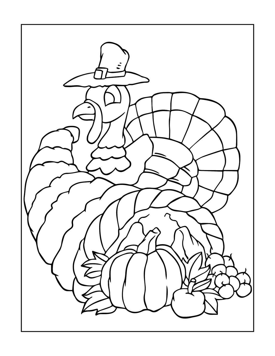 Thanksgiving Coloring Contest Flyer Coloring Pages