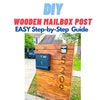 Modern Wooden Mailbox Post Plan Instructions 2x4 Standard Lumber Mid ...