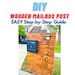 Modern Wooden Mailbox Post Plan Instructions 2x4 Standard Lumber Mid ...