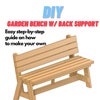 DIY 2x6 Leopold Outdoor Garden Bench Plans DIY Easy Woodworking Project ...