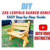 DIY 2x6 Leopold Outdoor Garden Bench Plans DIY Easy Woodworking Project ...
