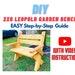 DIY 2x6 Leopold Outdoor Garden Bench Plans - DIY Easy Woodworking ...