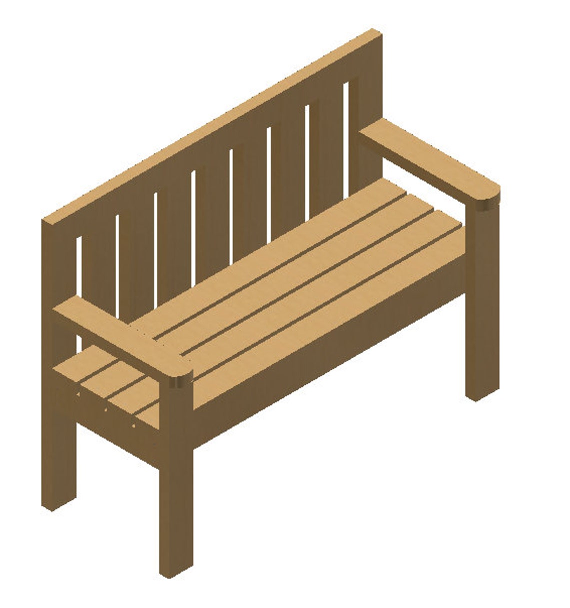 2x4 Garden Bench - DIY Patio Lawn Deck Garden Outdoor Furniture - Easy ...