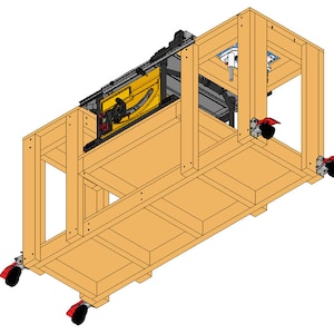 Table Saw With Router Mobile Workbench - Shop Furniture Woodworking ...