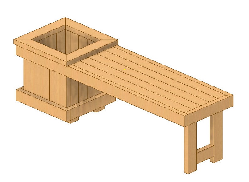 DIY Planter Bench Plans Easy Weekend Project Make Entirely | Etsy
