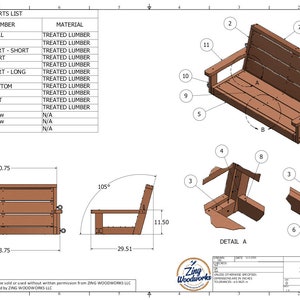 2x4 Farmhouse Porch Swing - DIY Patio Lawn Deck Garden Outdoor ...