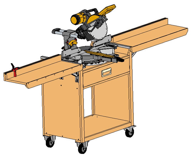 Mobile Workbench Bundle -miter Saw and Table Saw-shop Furniture ...