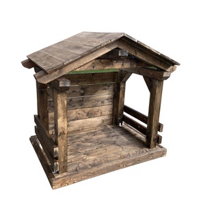 Outdoor Christmas Manger Nativity Scene Woodworking Plans - Easy Step ...