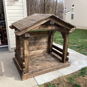 Outdoor Christmas Manger Nativity Scene Woodworking Plans - Easy Step ...
