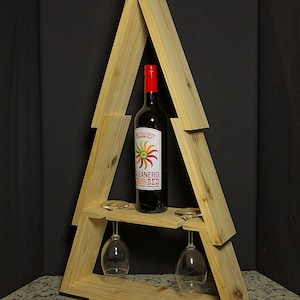 Wooden Christmas Tree Wine Rack Woodworking Plan - Easy Step-by-step ...