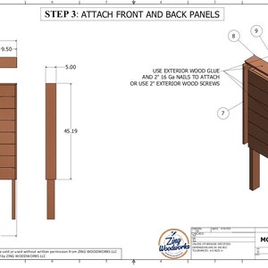 Modern Wooden Mailbox Post Plan Instructions- 2x4 Standard Lumber Mid ...
