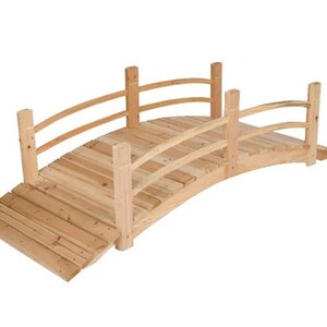 Arched Garden Bridge Woodworking Plan - Outdoor Garden Bridge ...