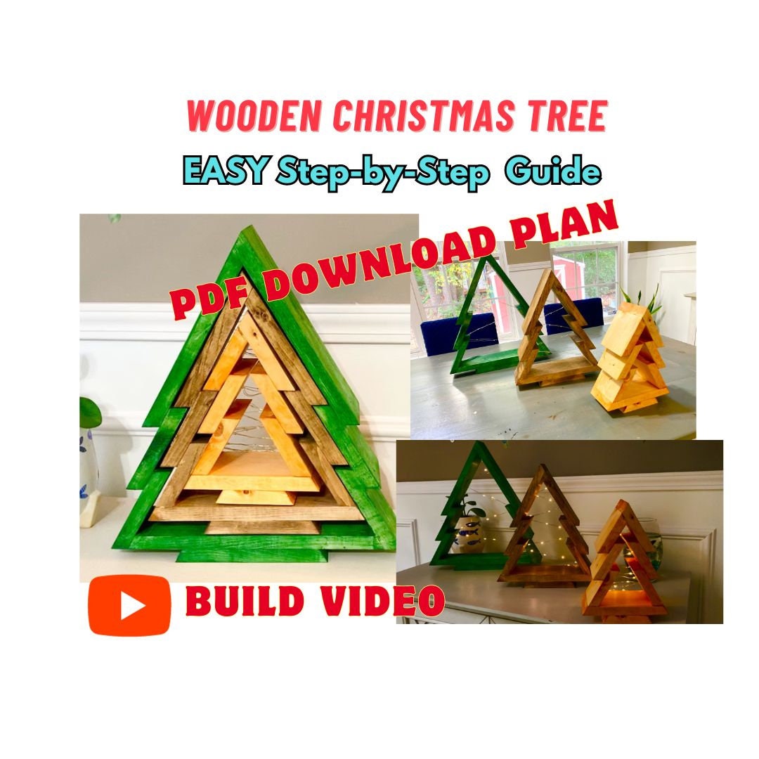 Wooden Christmas Tree Woodworking Plan - Easy Step-by-step Guide for ...