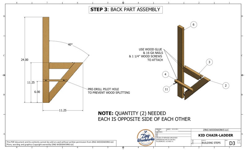 Kid's Chair to Helping Tower Ladder Woodworking Plans - Easy Step-by ...