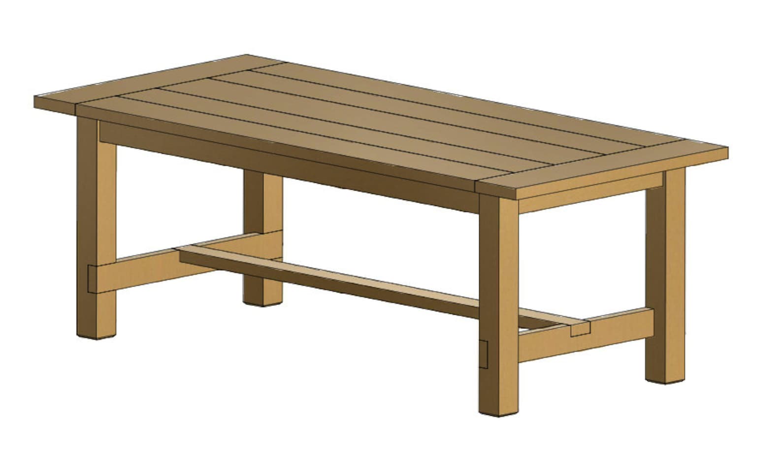 Farmhouse Table Plans Weekend Projects Easy Step-by-step - Etsy