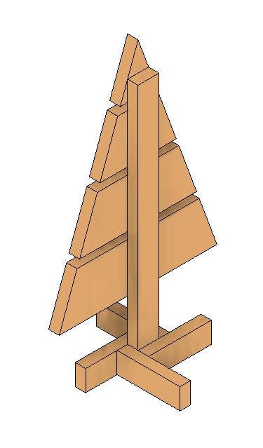 Wooden Christmas Tree Woodworking Plan - Easy Step-by-step Guide for ...