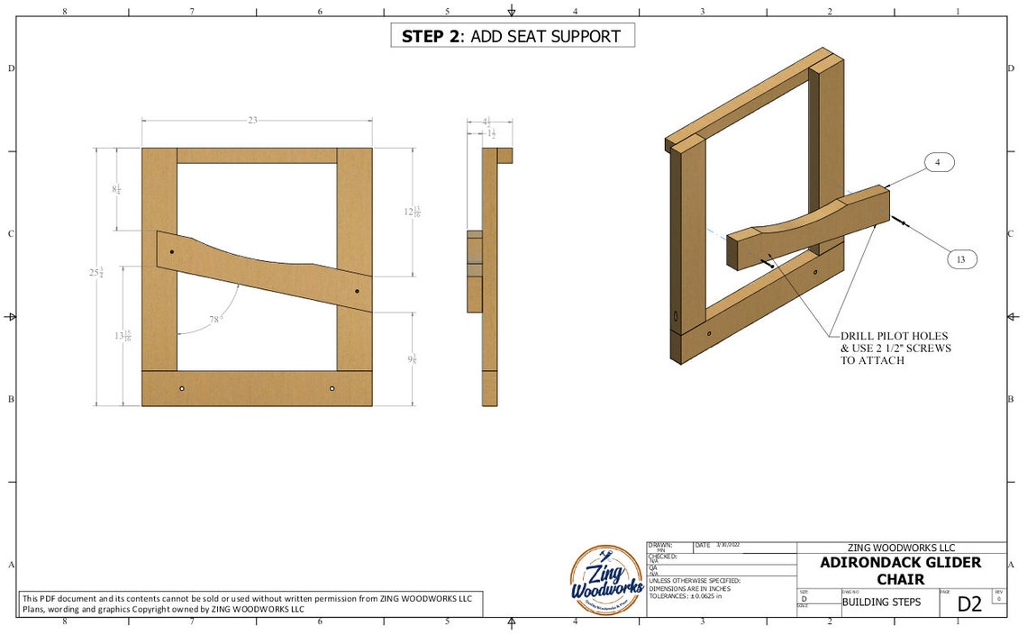 Easy Adirondack Glider Chair Plans - Rocking Chair - DIY Patio Lawn ...