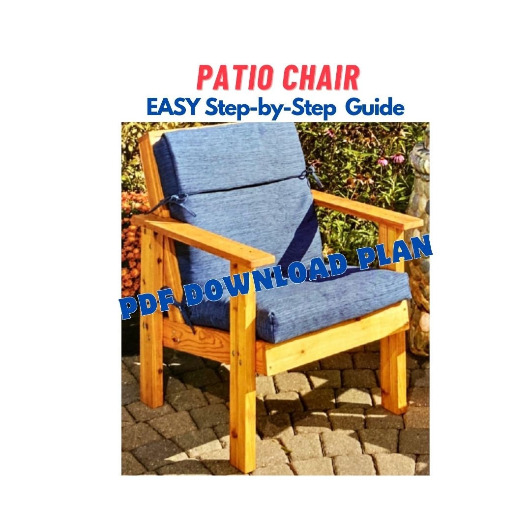 2x4 Modern Adirondack Patio Chair Plans - DIY Patio Lawn Deck Garden ...