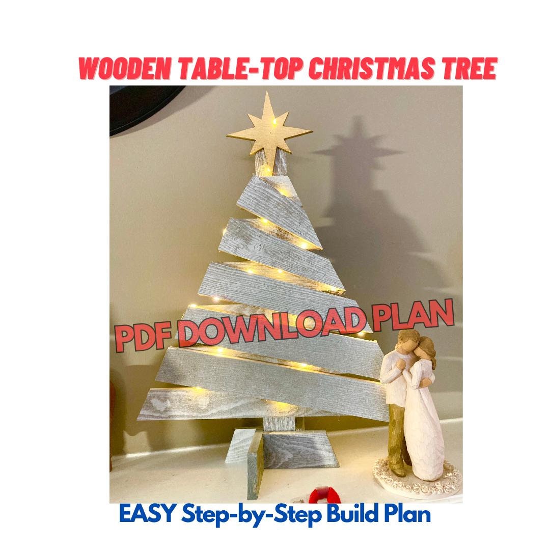 Wooden Christmas Tree Woodworking Plan - Easy Step-by-step Guide for ...