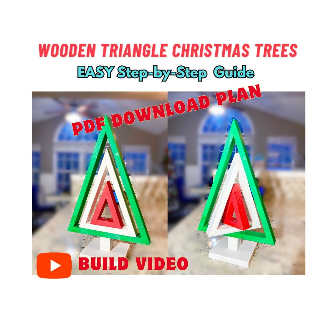 Wooden Christmas Tree Woodworking Plan - Easy Step-by-step Guide for ...