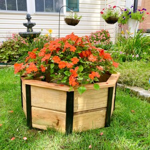 Octagon Eight-sided Garden Planter Plans / Raised Planter Box Plans ...