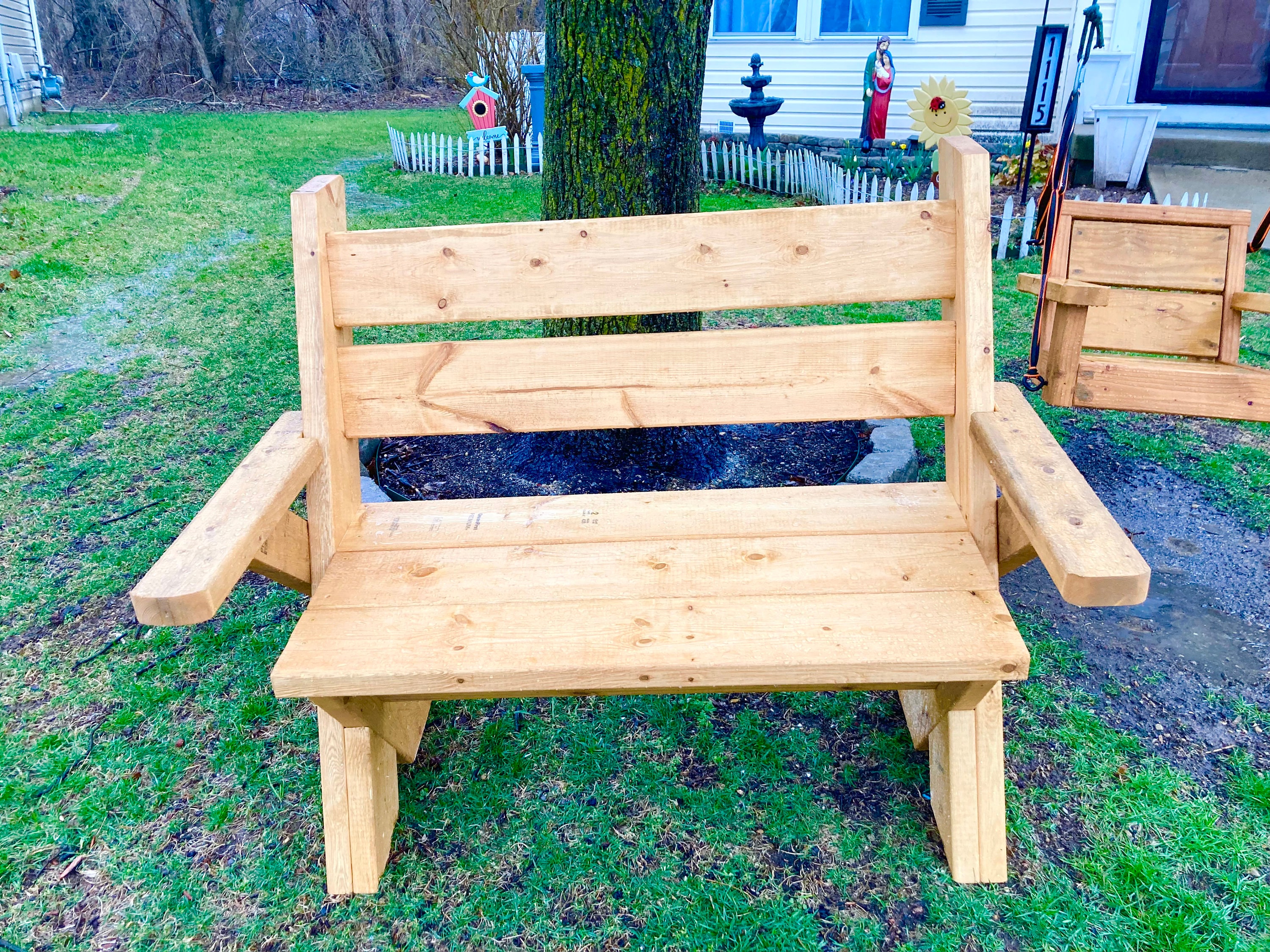 DIY 2x6 Leopold Outdoor Garden Bench Plans - DIY Easy Woodworking ...