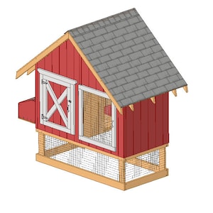 DIY Chicken Coop Rabbit Hut Instruction Plan - Outdoor Animal Hut Home ...