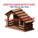 DIY Wooden Christmas Manger Nativity Scene Instruction Woodworking Plan ...