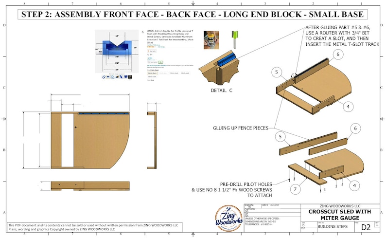 DIY Crosscut Sled for Table Saw - Essential Woodworking Jig - Make From ...