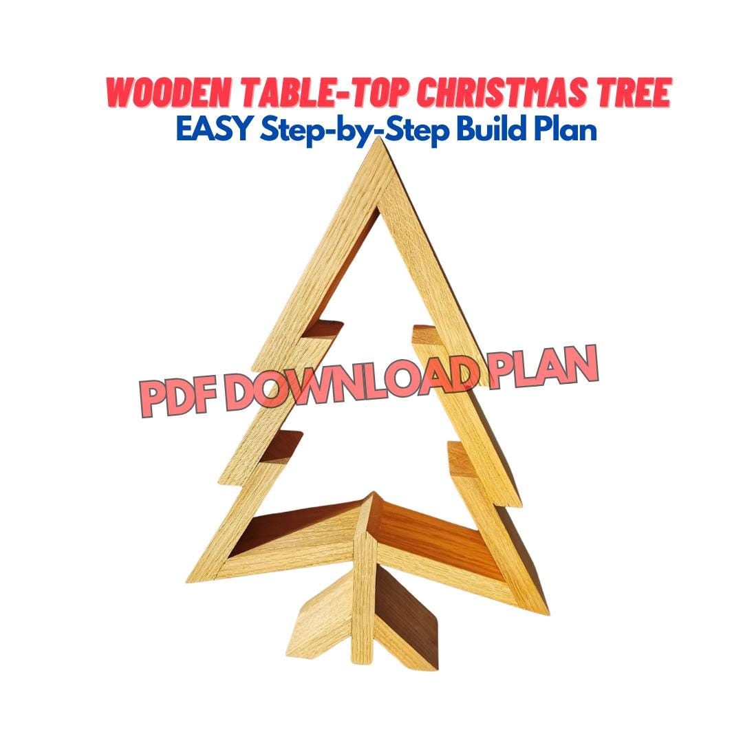 Wooden Christmas Tree Woodworking Plan - Easy Step-by-step Guide for ...