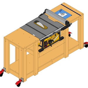Table Saw With Router Mobile Workbench - Shop Furniture Woodworking ...