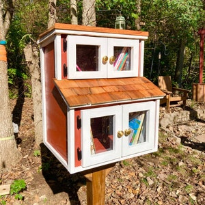 Little Free Library Pantry Book Share Woodworking Plan - Easy Wood ...