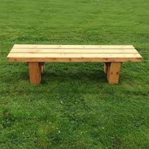 DIY 4x6 Garden Timber Bench Plans - Easy Weekend Project - Make From ...