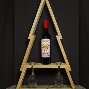 Wooden Christmas Tree Wine Rack Woodworking Plan - Easy Step-by-step ...