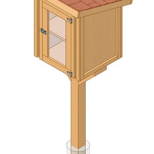 Little Free Library Pantry Book Share Woodworking Plan - Easy Wood ...