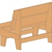 DIY 2x8 Modern Outdoor Garden Bench Plans - DIY Easy Woodworking ...
