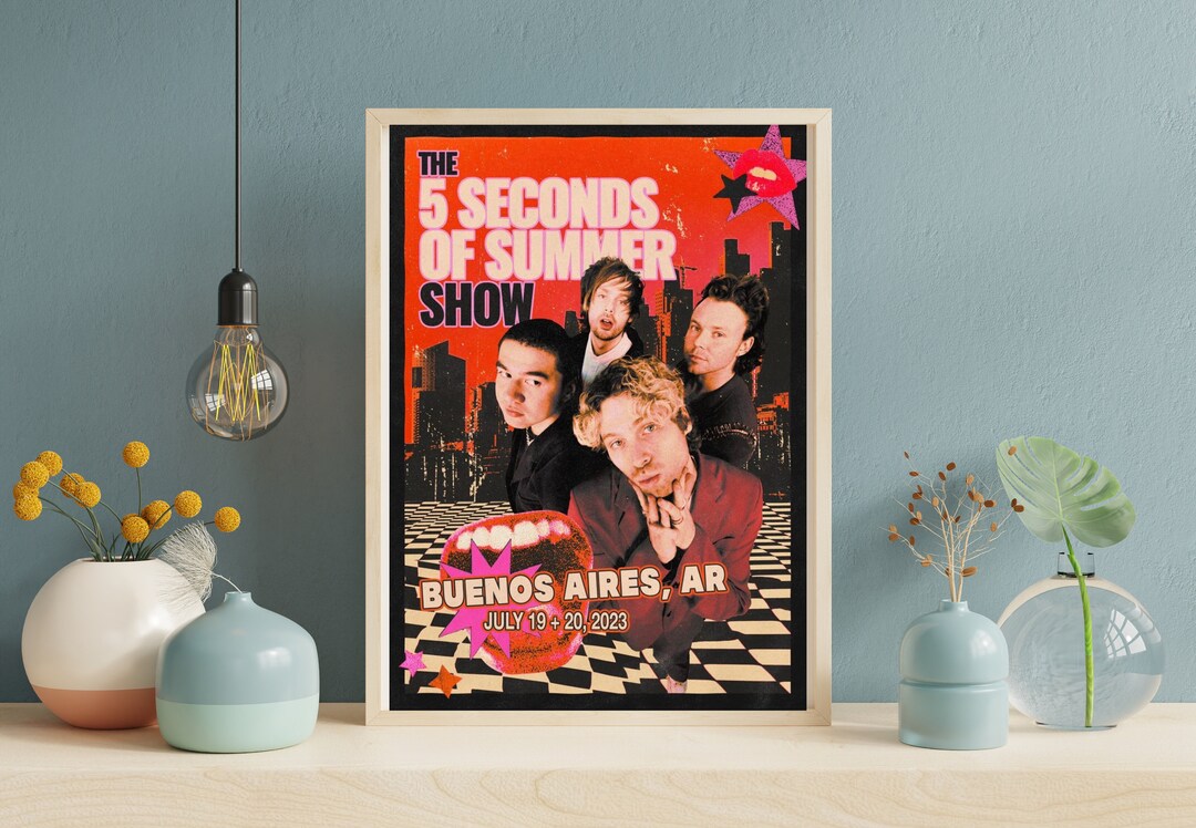 The 5SOS Show Tour Posters & Stickers - Etsy UK