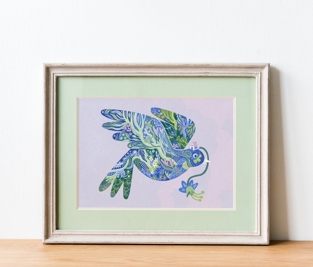 BIRD | Art Print | Wall Decoration | Illustration | - Etsy