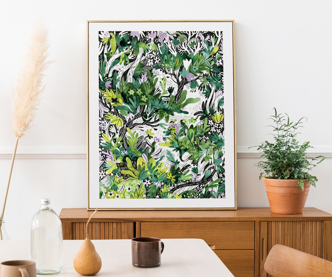 FOREST COLLAGE | Art Print | Wall Decoration | Illustration | - Etsy