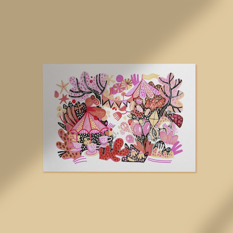 CANDYLAND | Art Print | Wall Decoration | Illustration | - Etsy