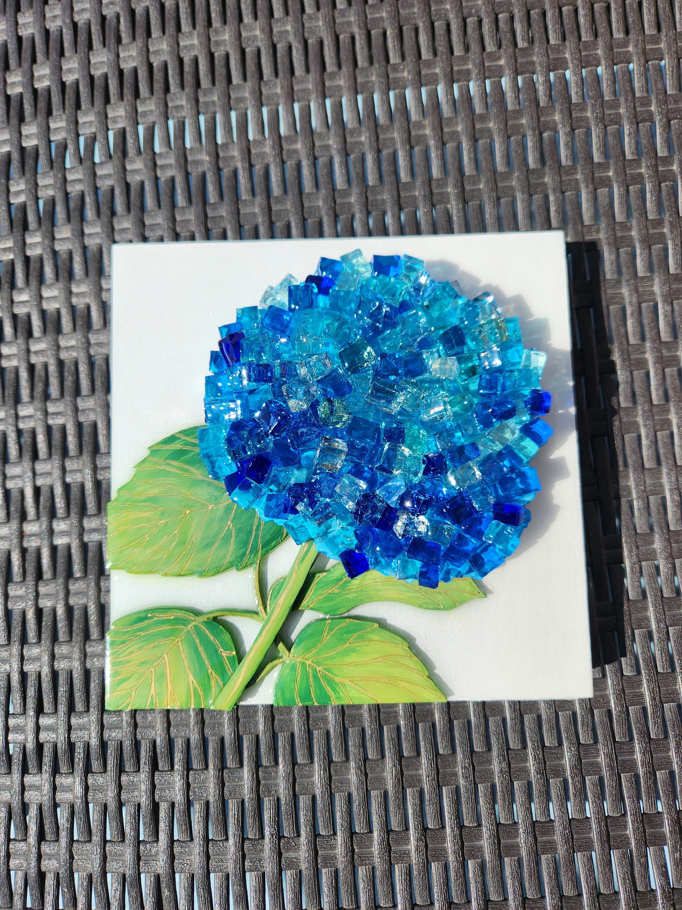 Blue Hydrangea, Floral Wall Decor, Beautiful Unique Gift. Mother's Day ...