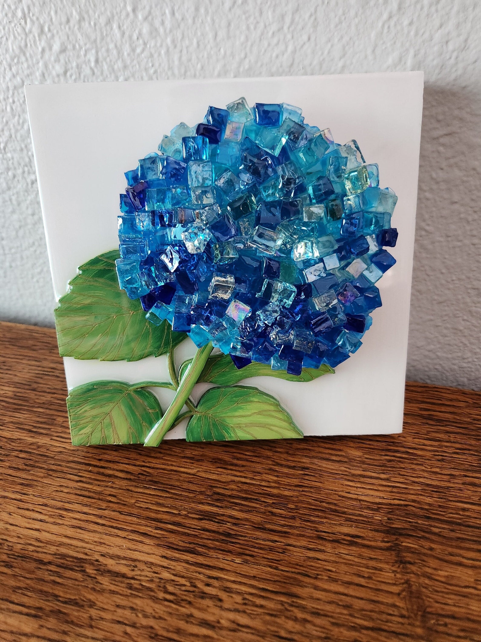 Blue Hydrangea, Floral Wall Decor, Beautiful Unique Gift. Mother's Day ...