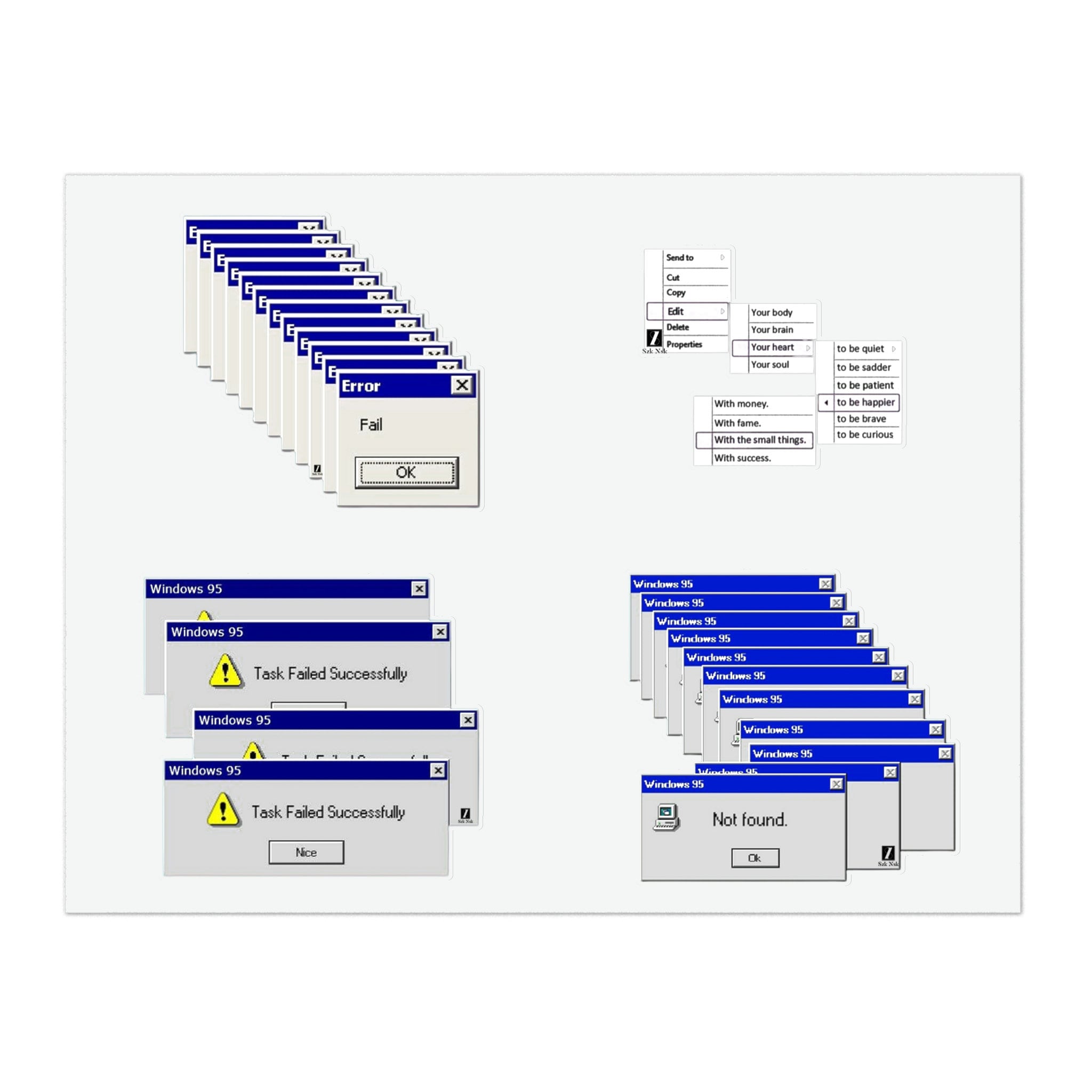 Warning Sticker Sheet - Etsy