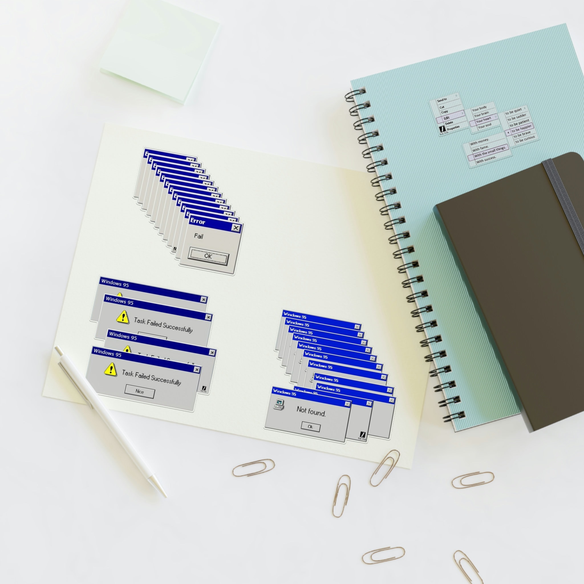 Warning Sticker Sheet - Etsy