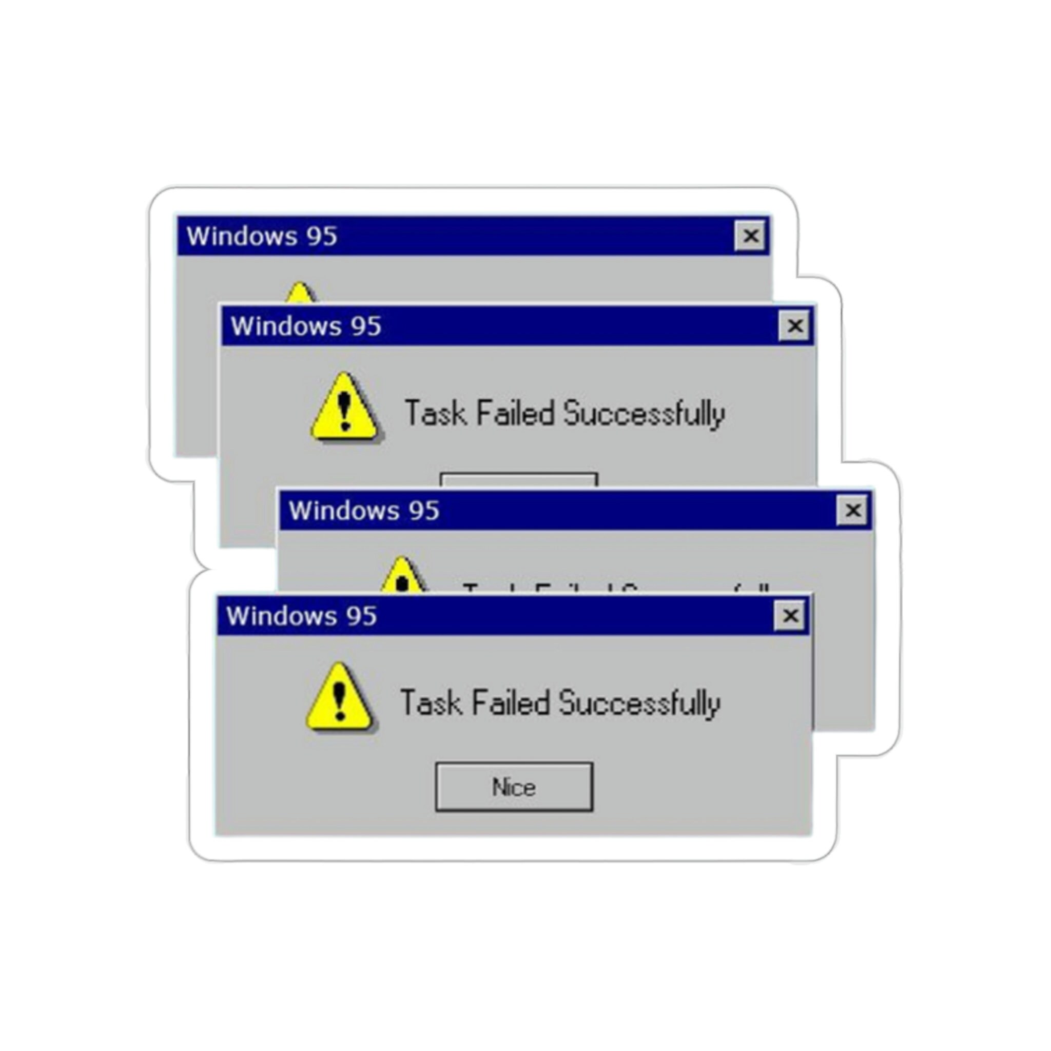 Warning Sticker - Etsy