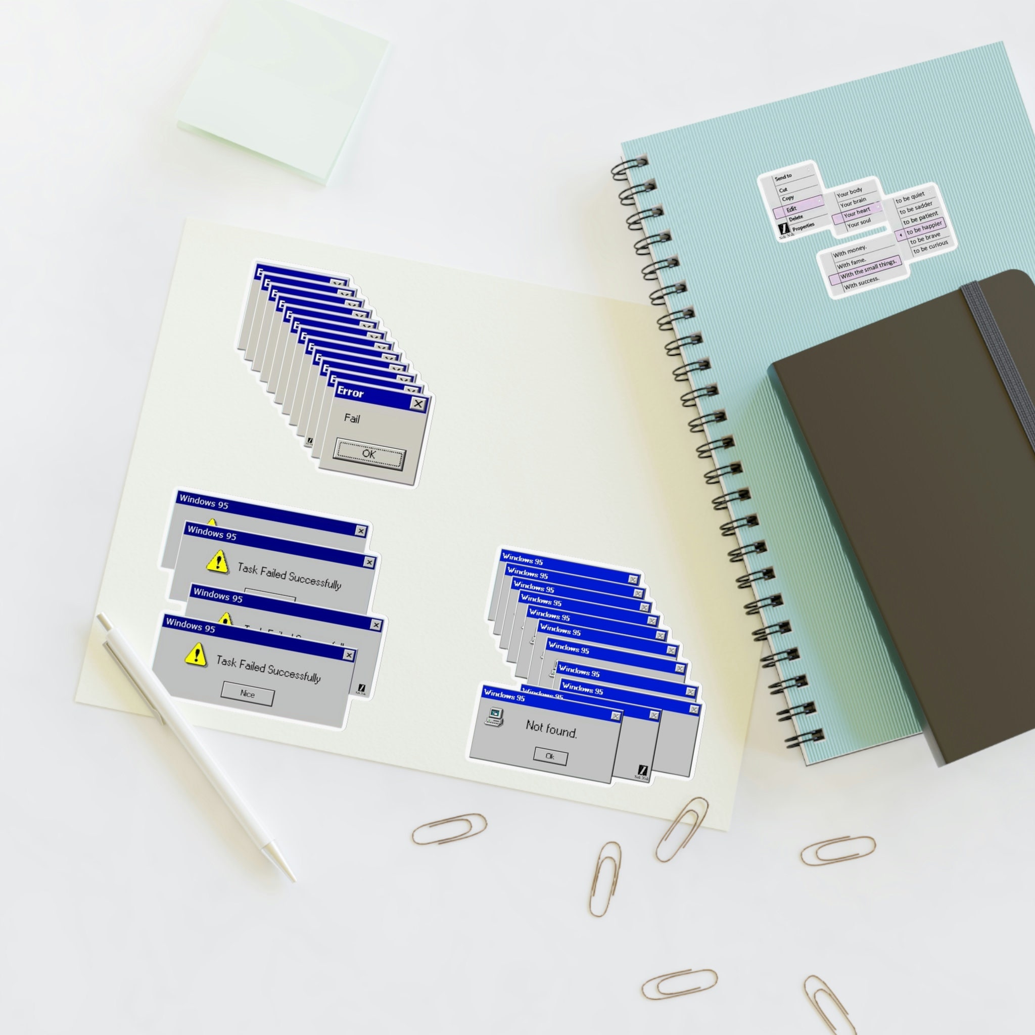 Warning Sticker Sheet - Etsy