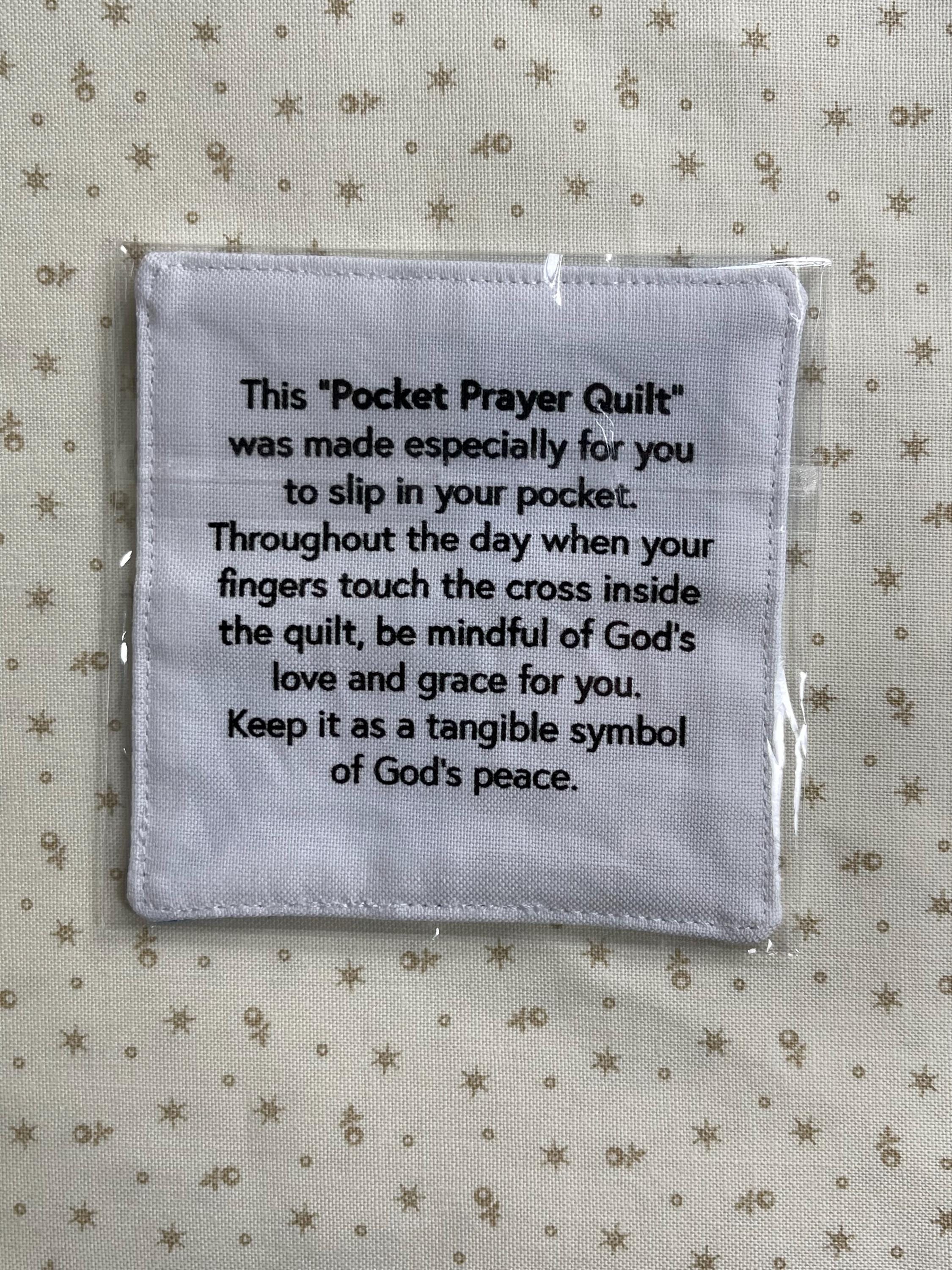 Pocket Prayer Quilt With Cross Tucked Inside, Size 3 X 3 - Etsy